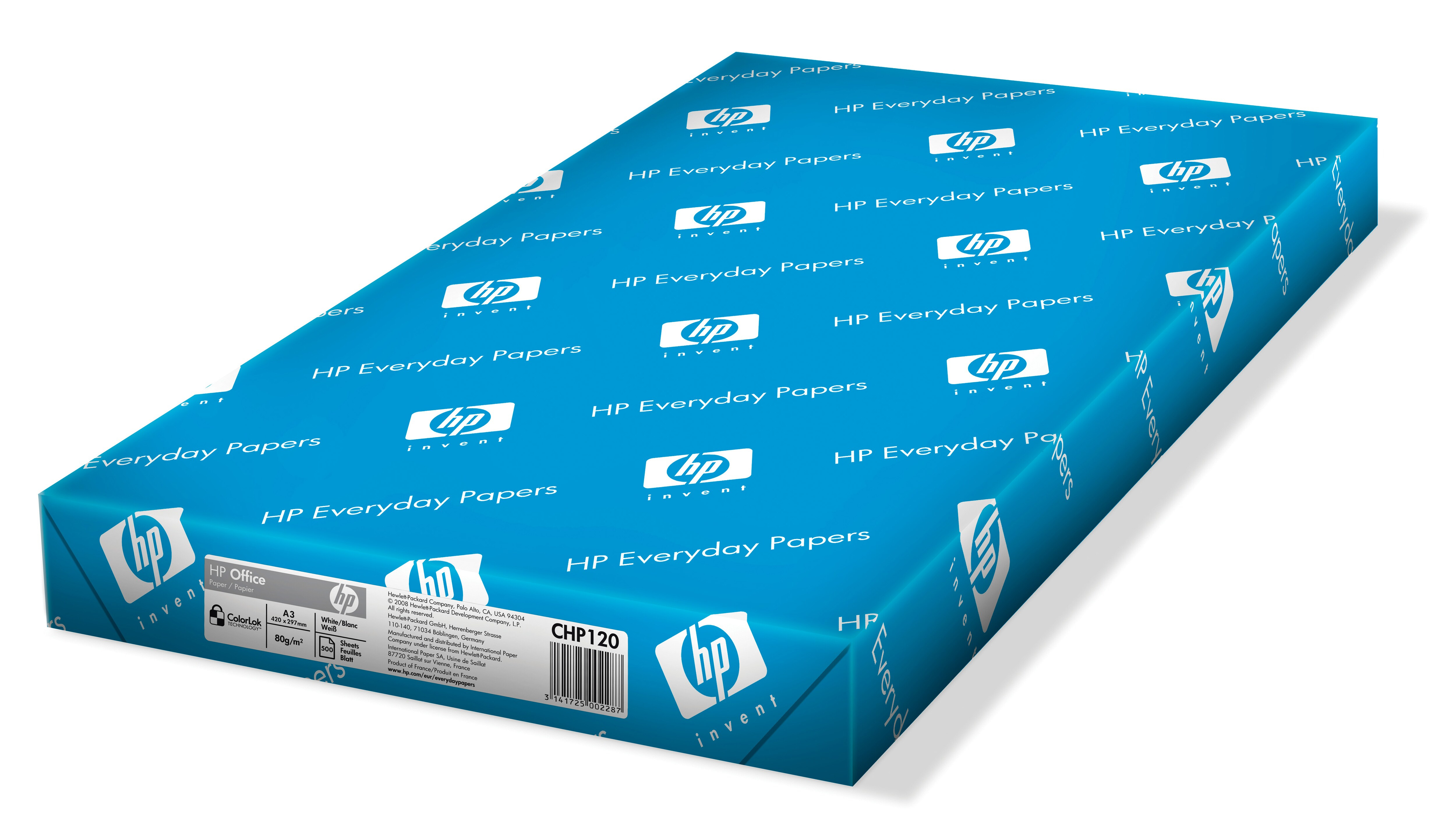 HP CHP120 printing paper A3 (297x420 mm) Matte 500 sheets White