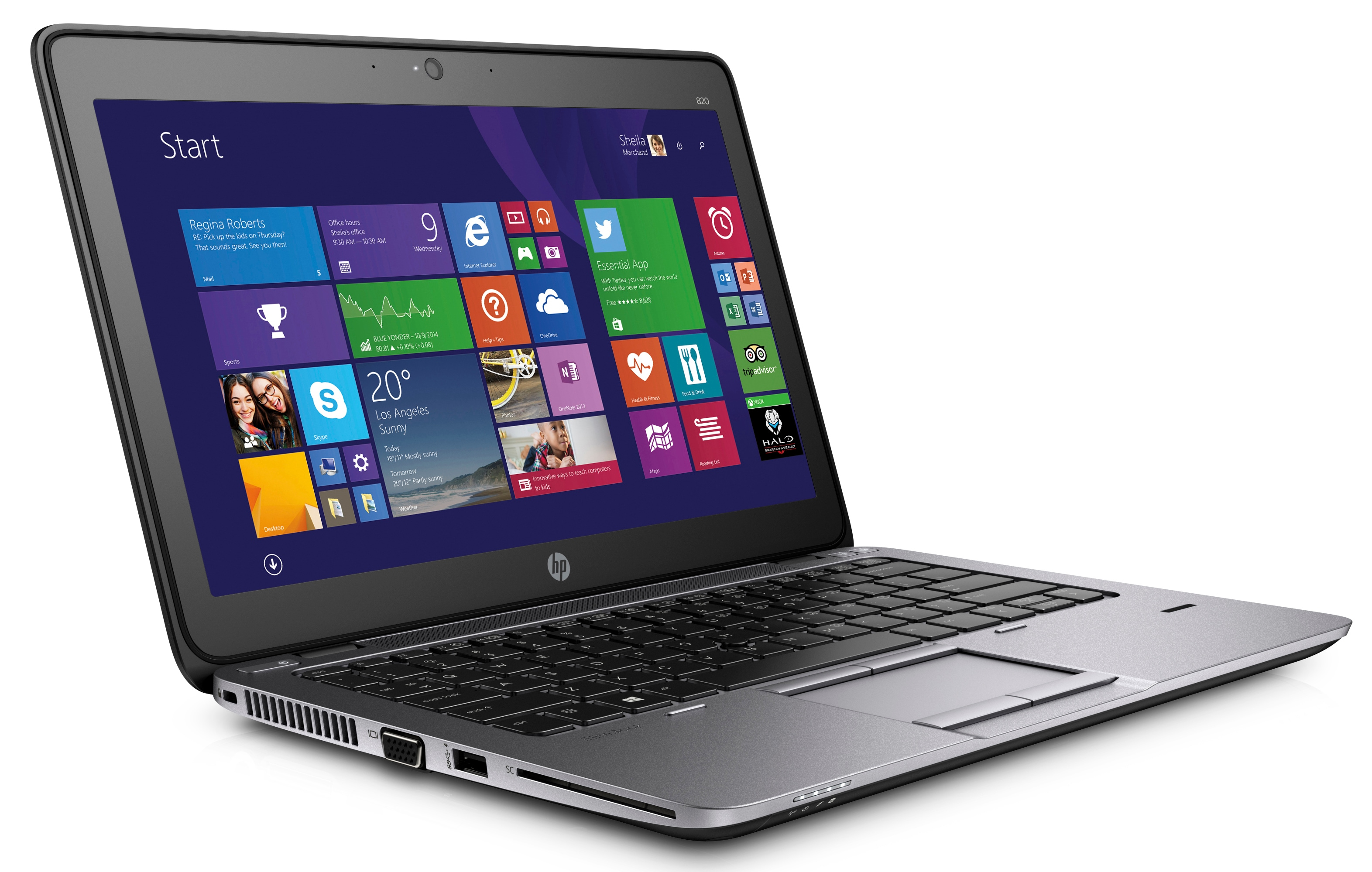 HP EliteBook 820 G1 Black,Silver Notebook 31.8 cm (12.5") 1366 x 768 ...