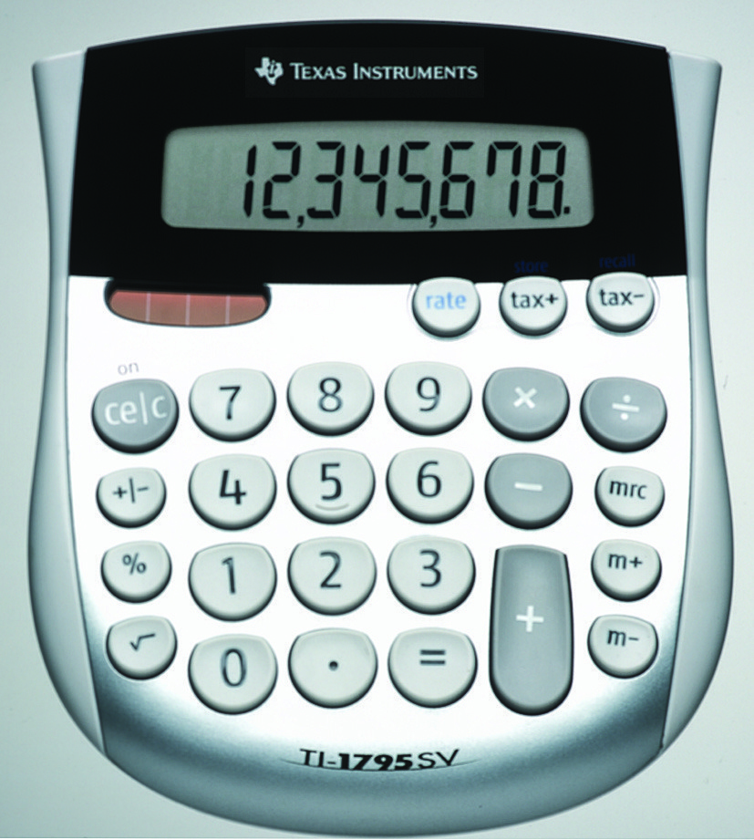 Texas Instruments TI-1795 SV calculator Desktop Basic Black, Silver, White