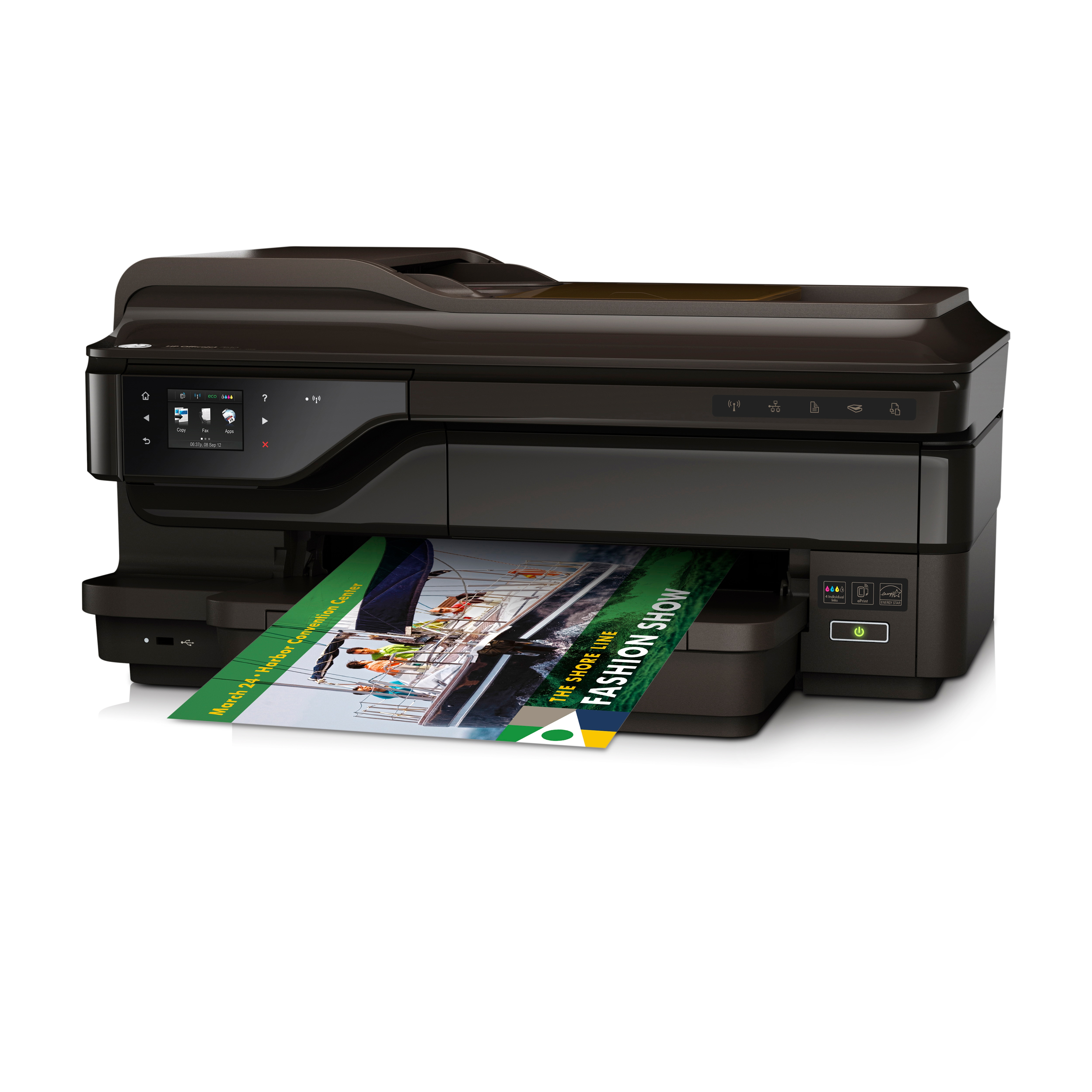 HP OfficeJet 7612 Thermal inkjet 4800 x 1200 DPI 15 ppm A3 Wi-Fi