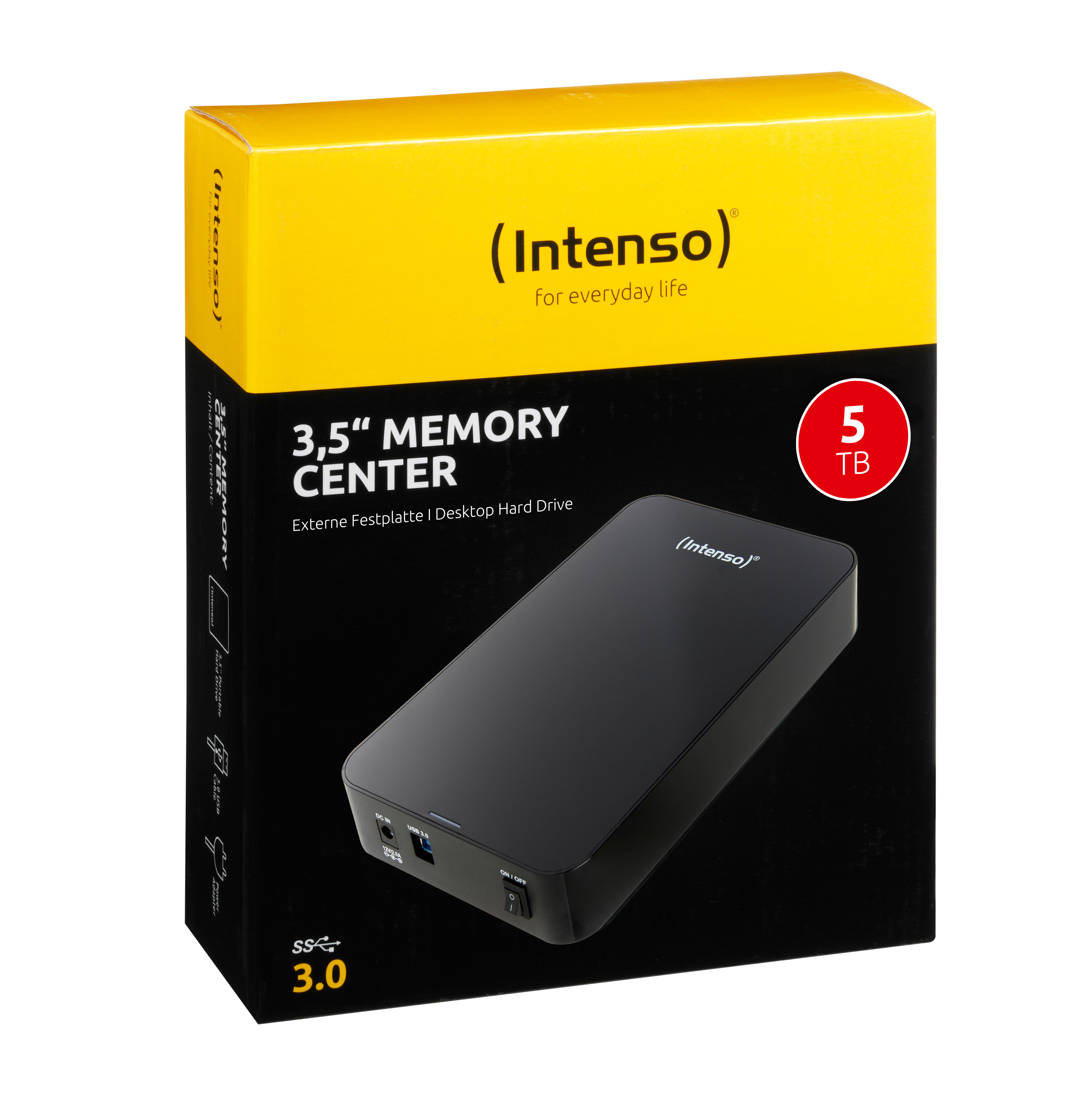 Intenso 5TB Memory Center external hard drive 5000 GB Black