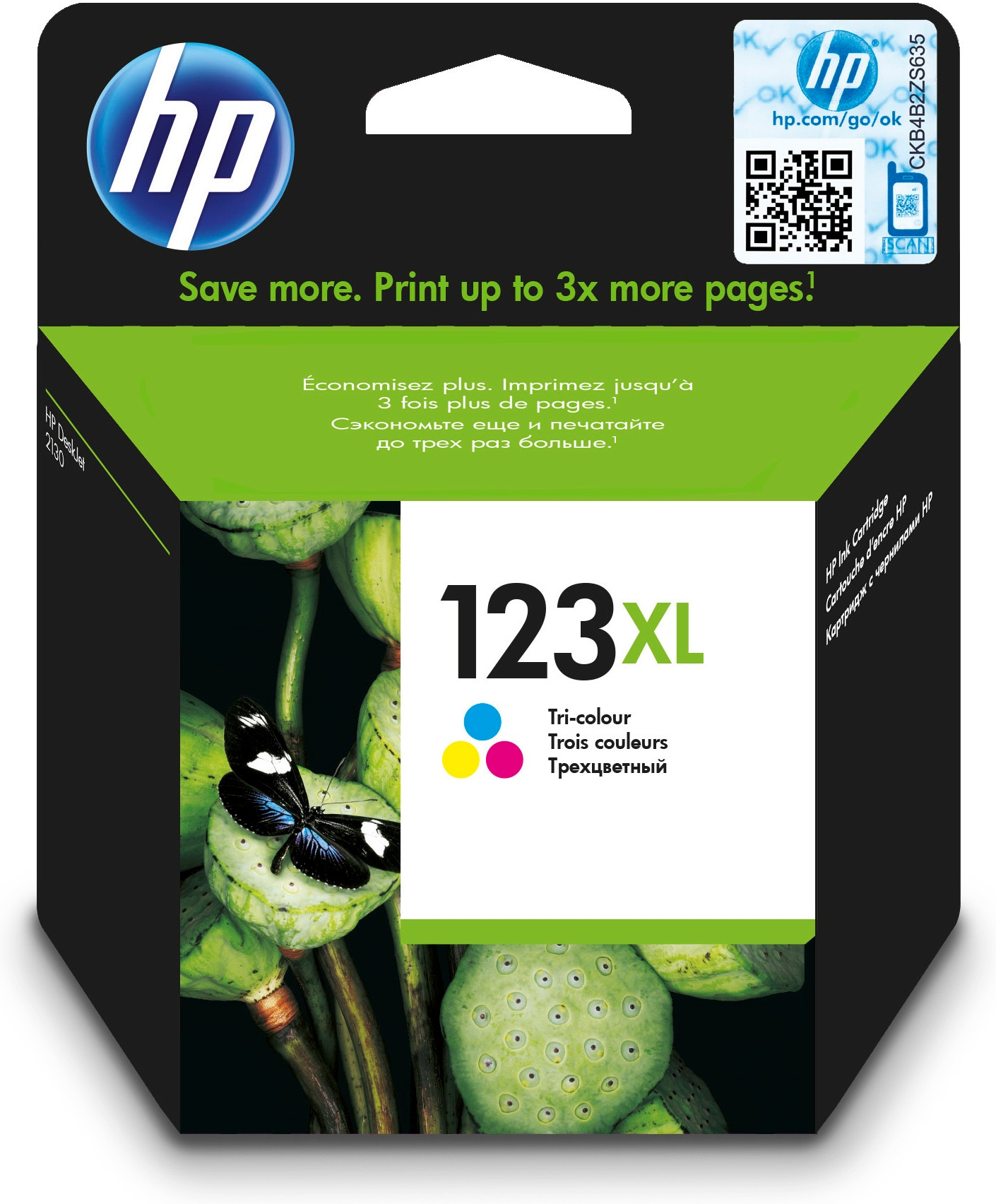 HP 123XL Original Cyan,Magenta,Yellow