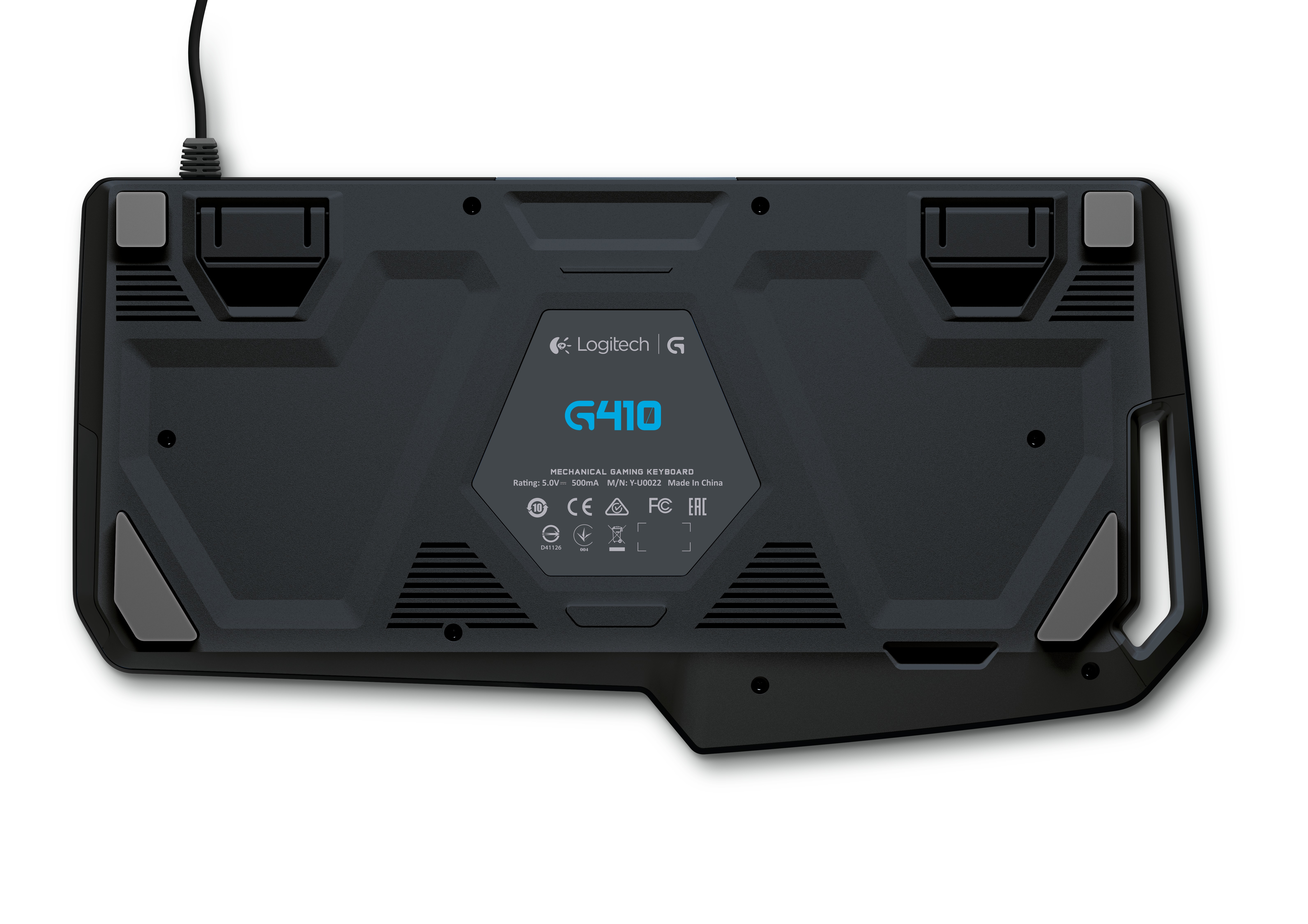 Logitech G G410 Atlas Spectrum keyboard USB QWERTY Nordic Black