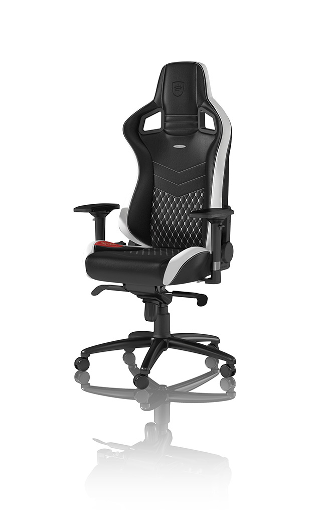 noblechairs EPIC PC gaming chair Padded seat Black, White