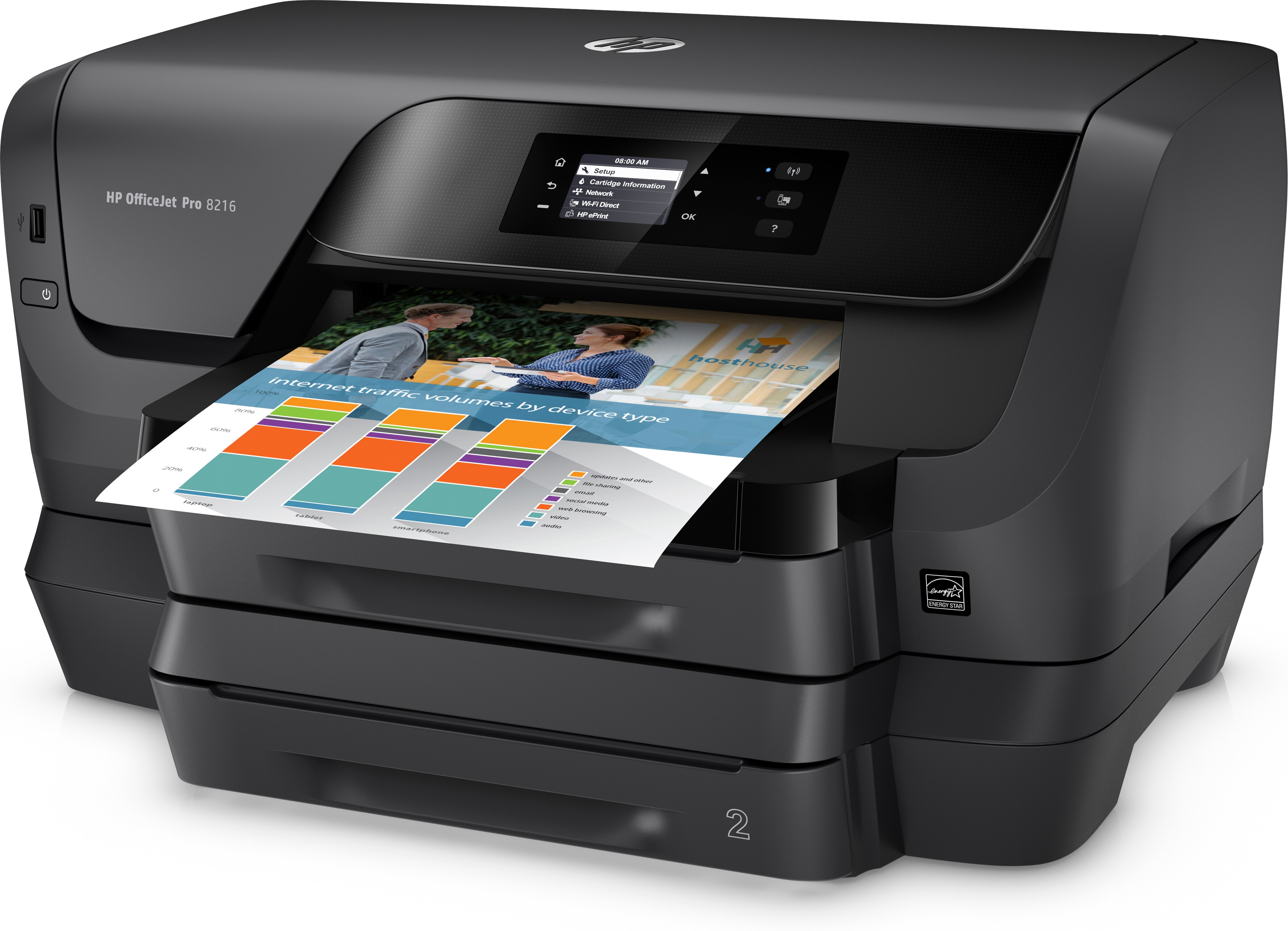 HP OfficeJet Pro 8218 inkjet printer Colour 2400 x 1200 DPI A4 Wi-Fi