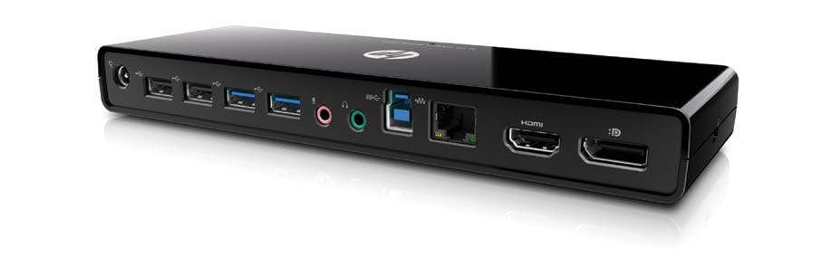 HP 3005pr USB3 Port Replicator Wired USB 3.2 Gen 1 (3.1 Gen 1) Type-A Black