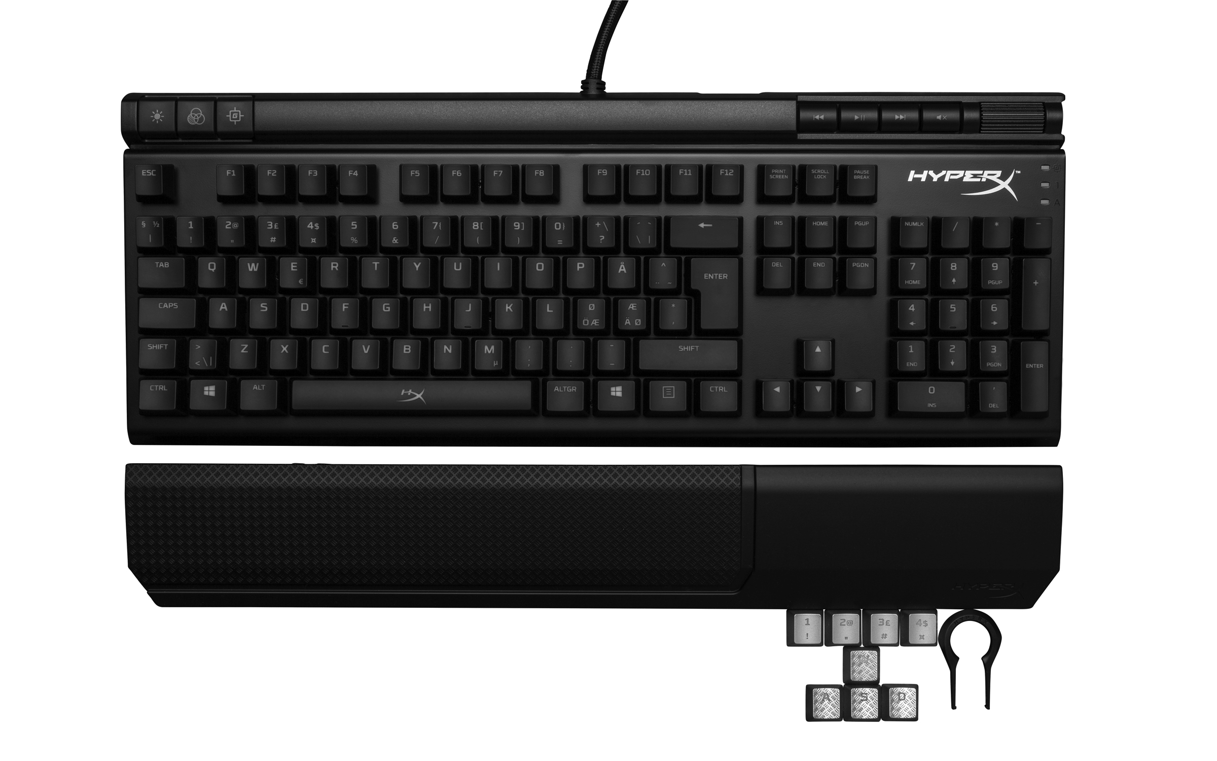 HyperX Alloy Elite keyboard USB QWERTY Pan Nordic Black