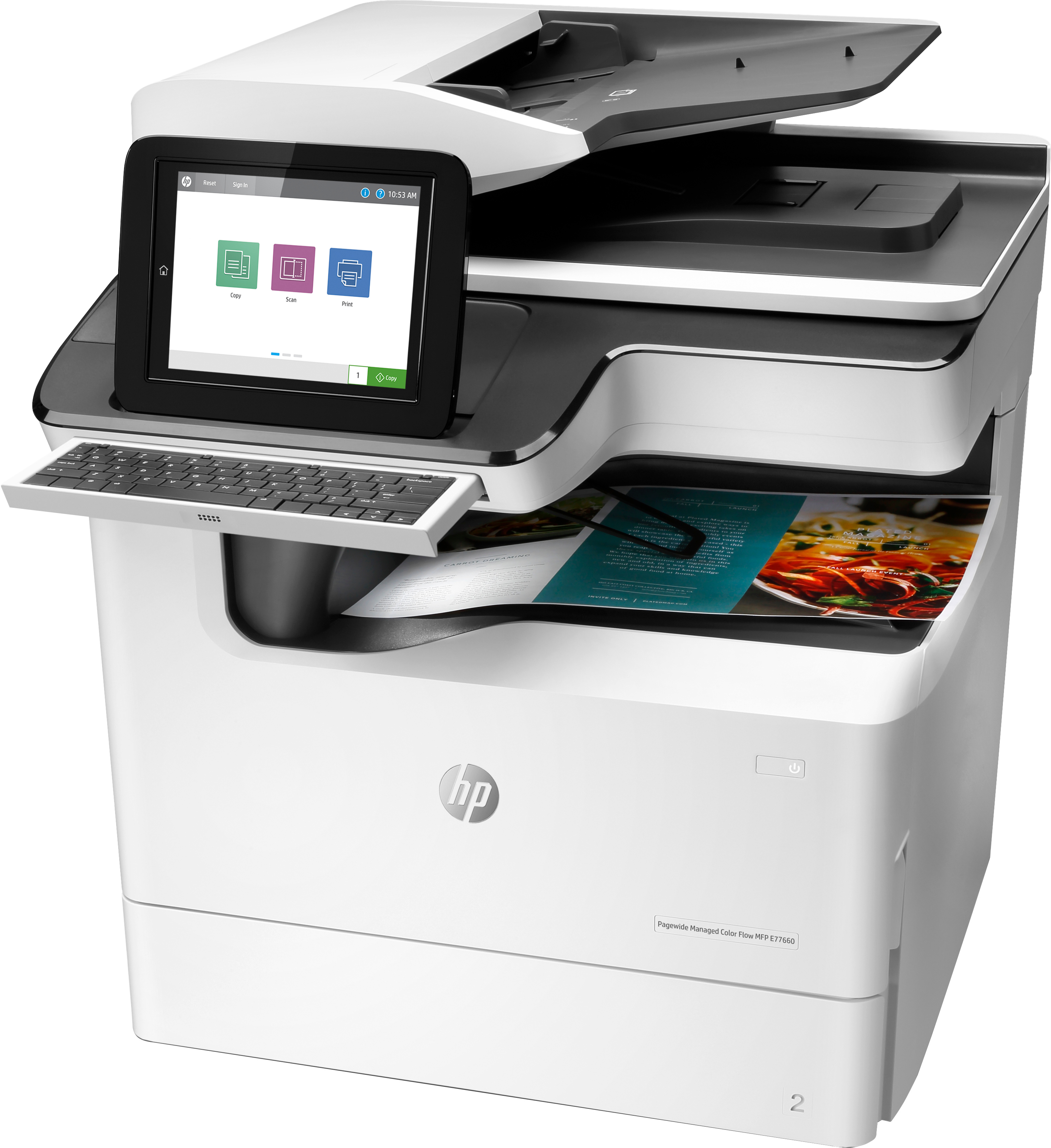HP PageWide Managed Color Flow MFP E77660z License - Speed 60 ppm