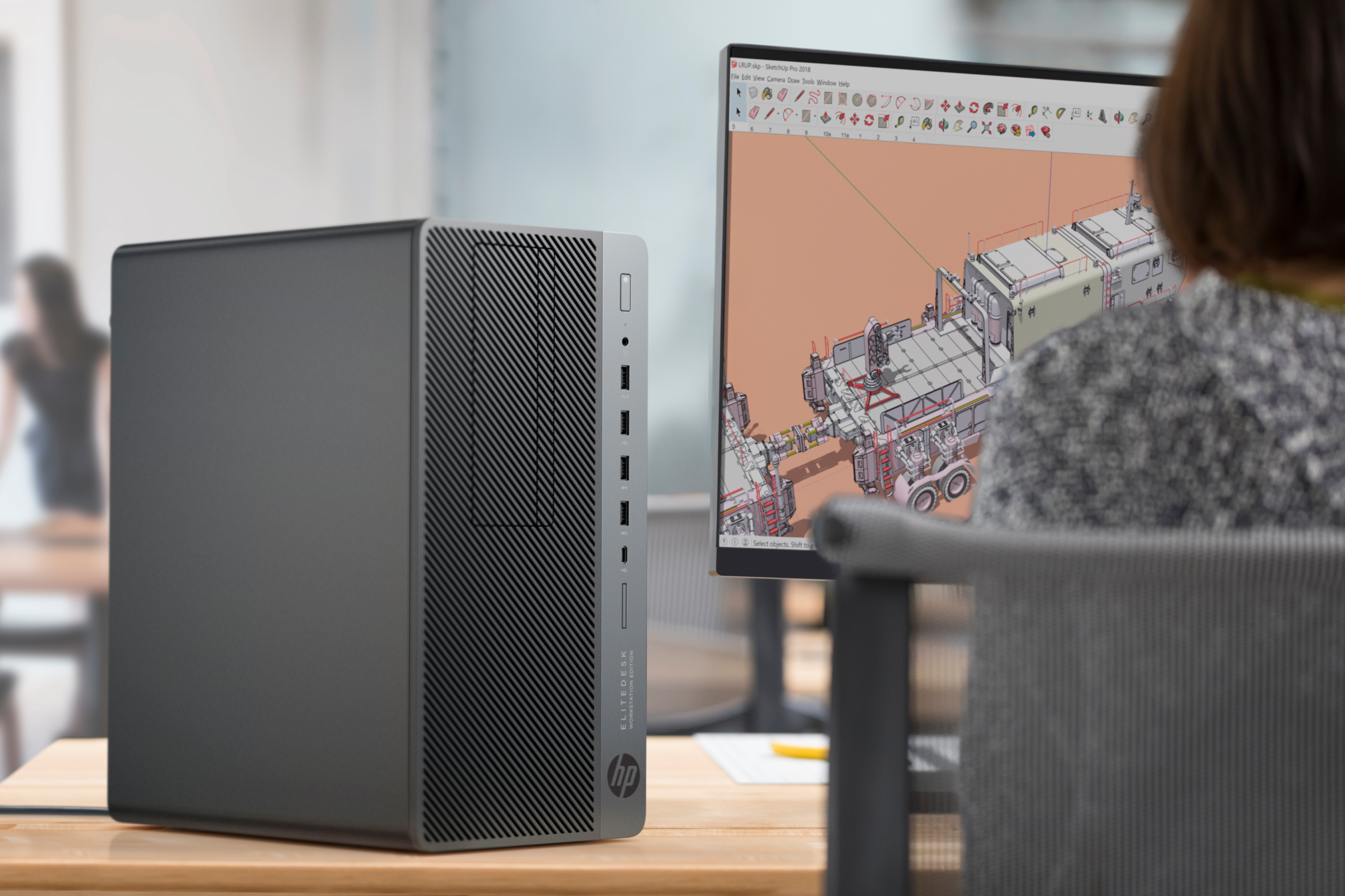 HP EliteDesk 705 G4 2nd Generation AMD Ryzen™ 7 2700X 16 GB DDR4-SDRAM ...