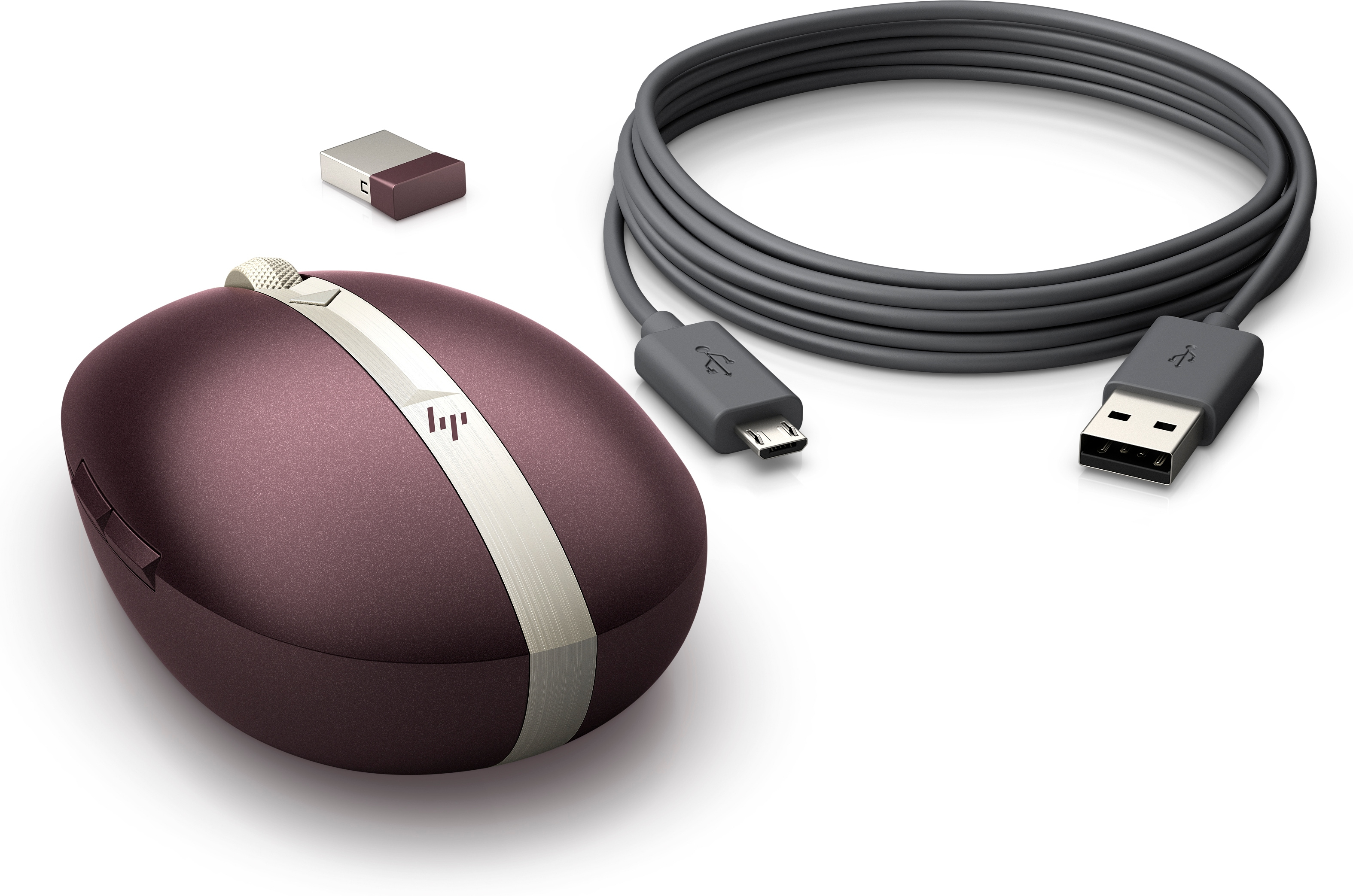 HP Spectre Rechargeable 700 mouse RF Wireless+Bluetooth Laser 1600 DPI ...