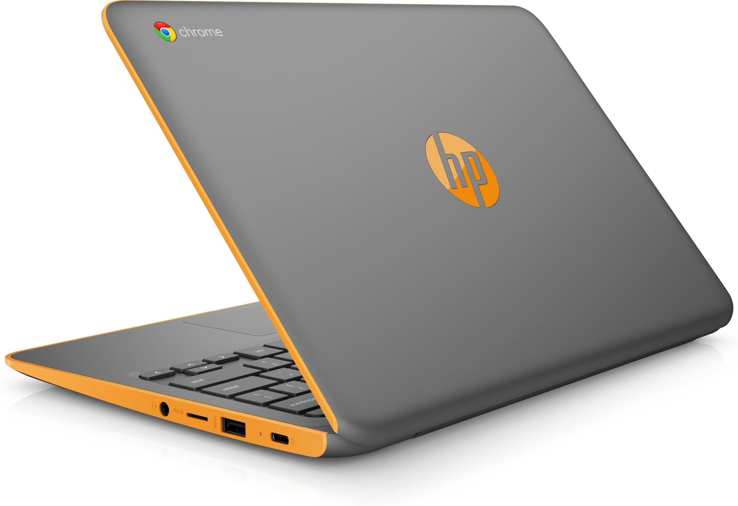 HP Chromebook 11A G6 EE Grey,Orange 29.5 cm (11.6") 1366 x 768 pixels ...