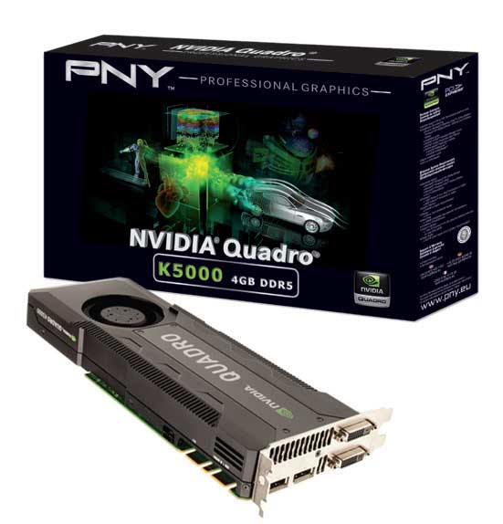 PNY VCQK5000-PB graphics card NVIDIA Quadro K5000 4 GB GDDR5